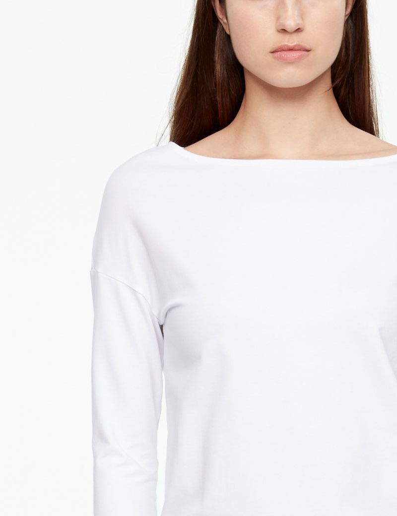 White cotton top - reflection by Sarah Pacini