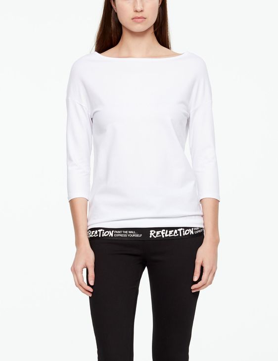 White cotton top - reflection by Sarah Pacini